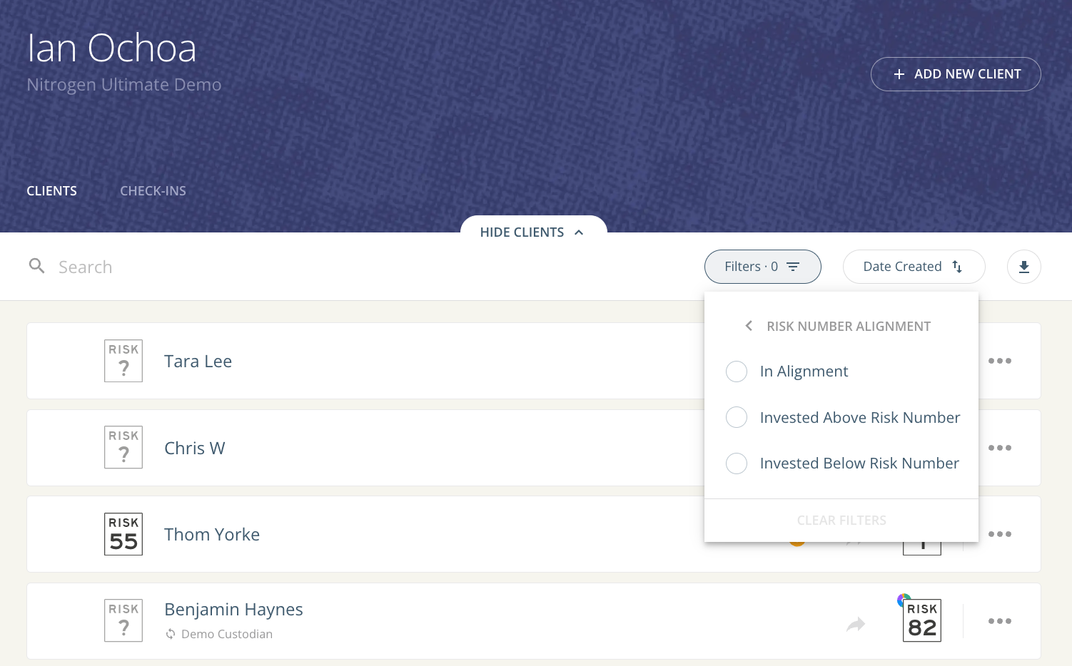The Nitrogen Home Screen