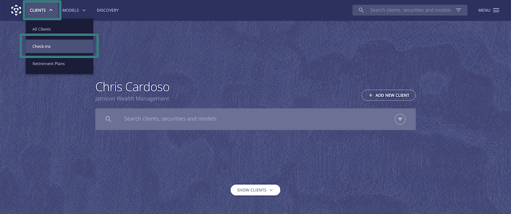 Setting Up Client Check-ins