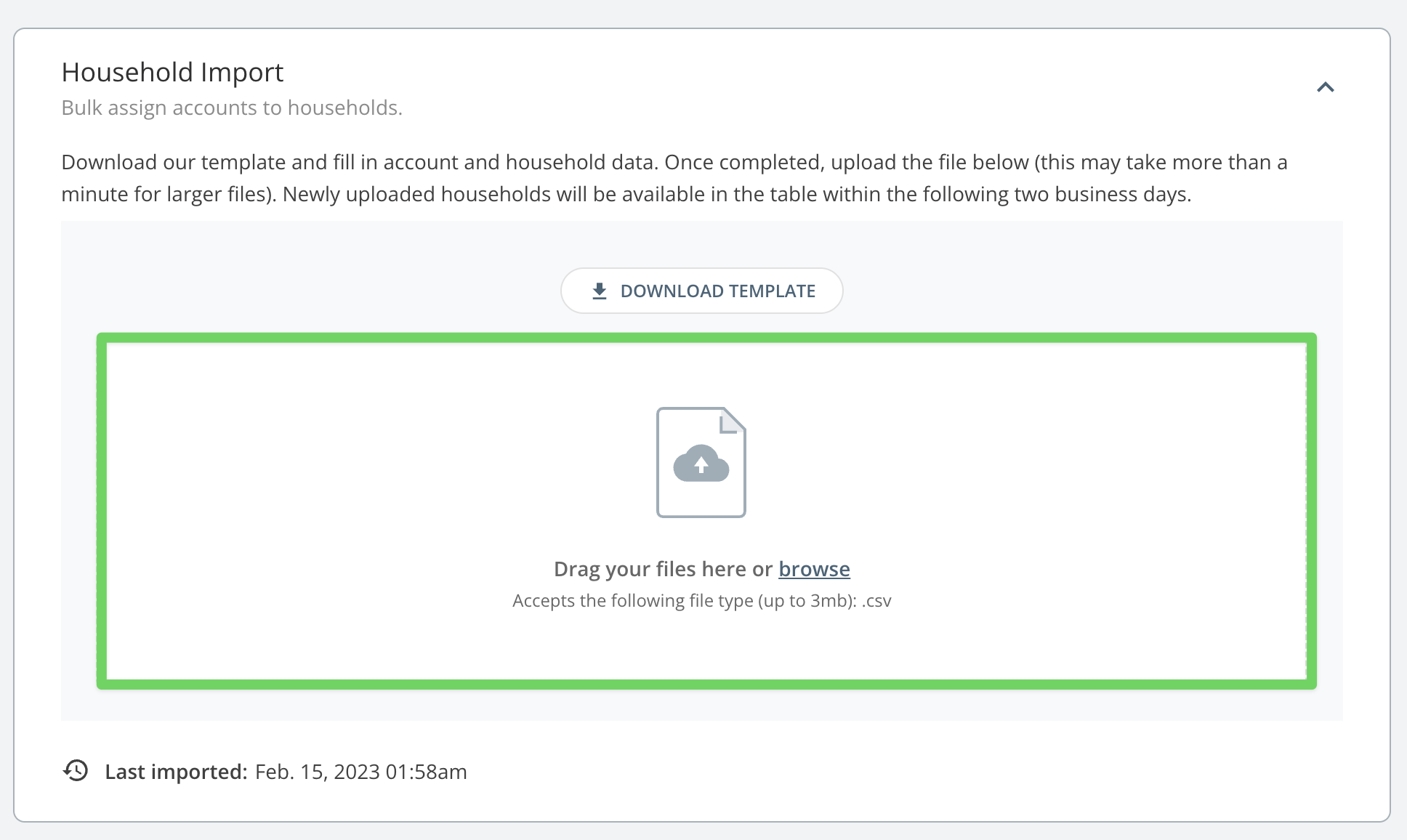 Importing Household Data into Command Center