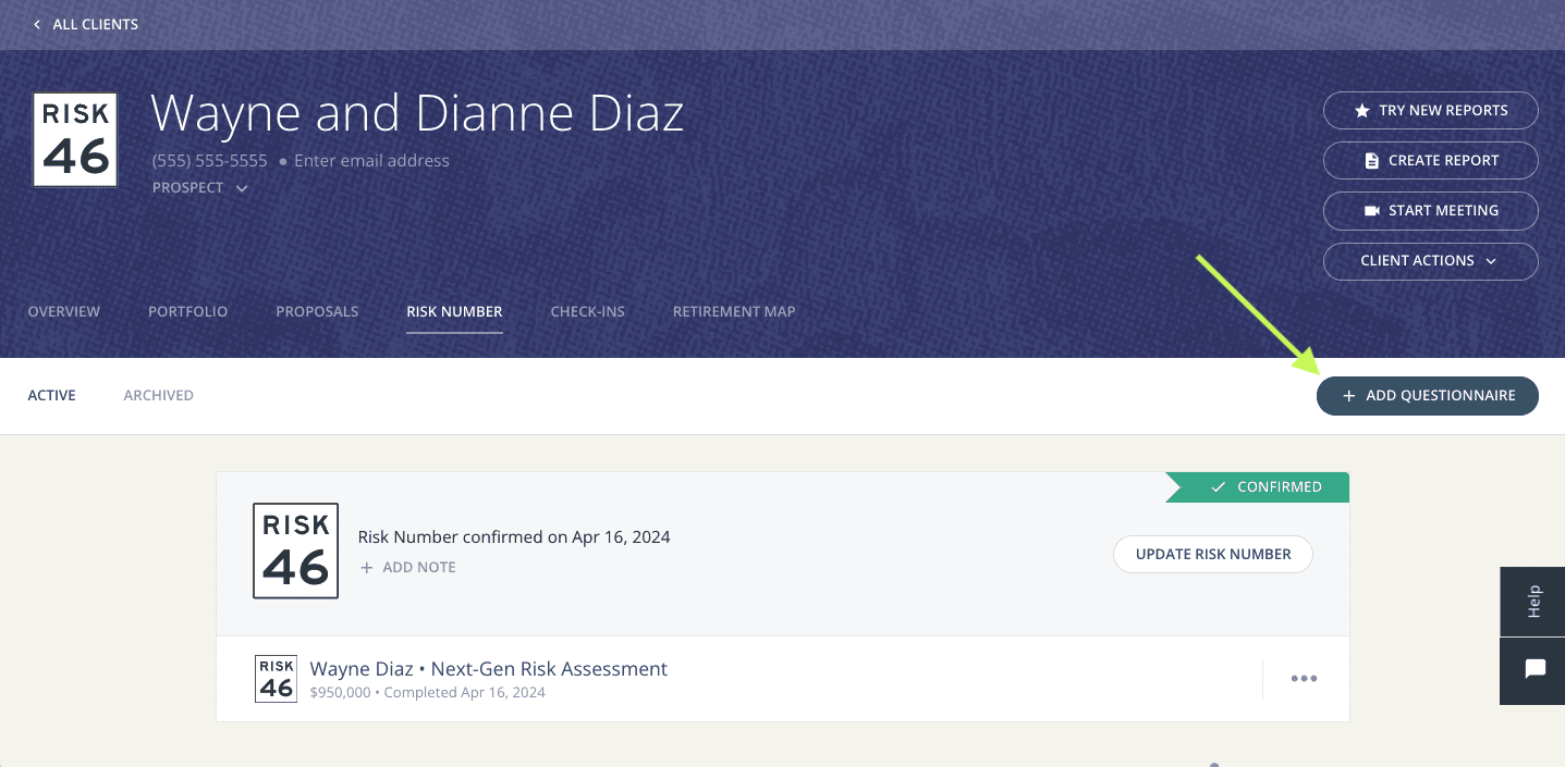 Capturing a Risk Number