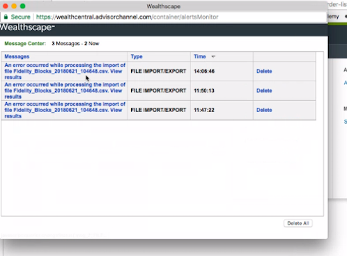Executing Trades in Fidelity Wealthscape