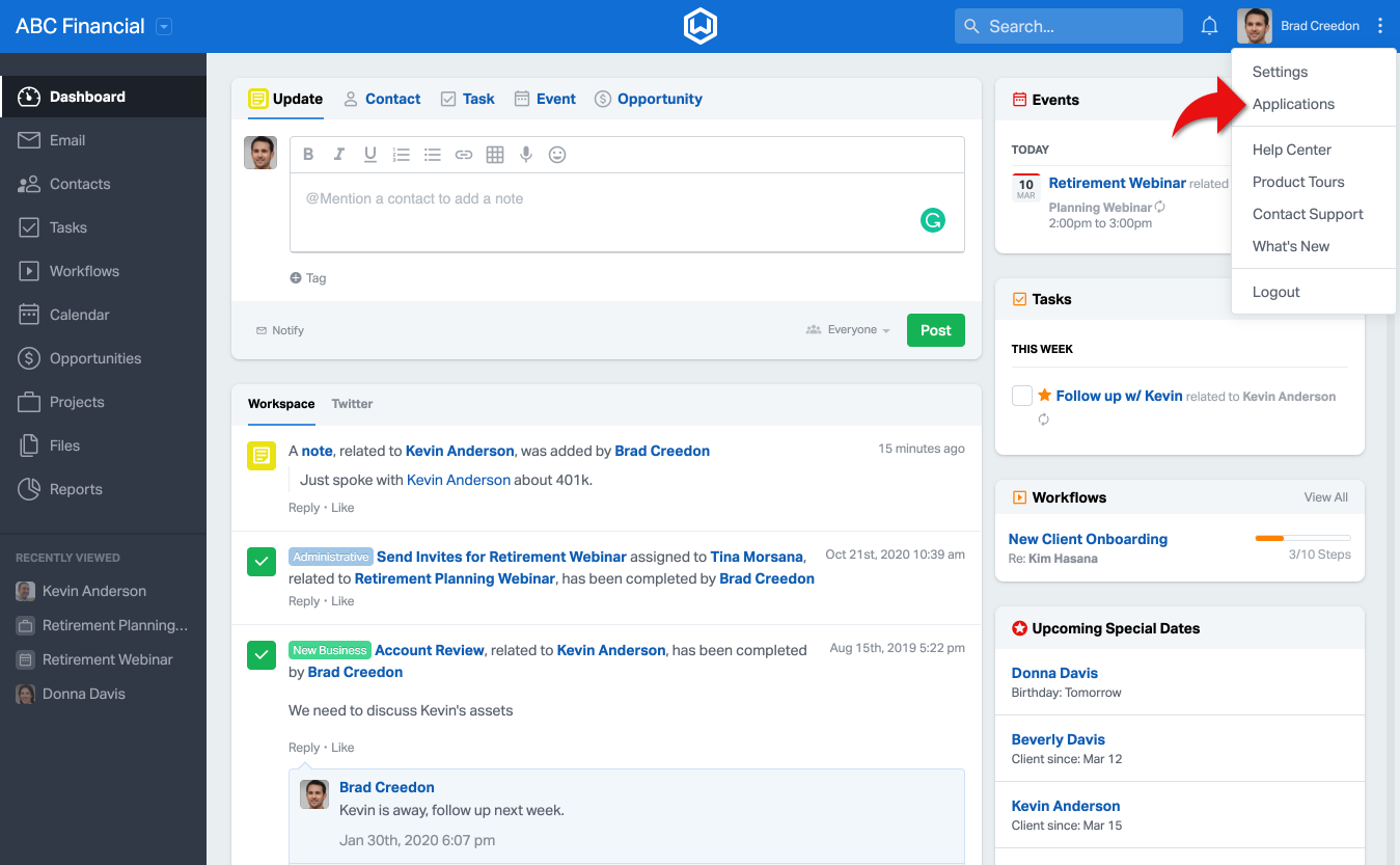 Wealthbox CRM: How to Integrate