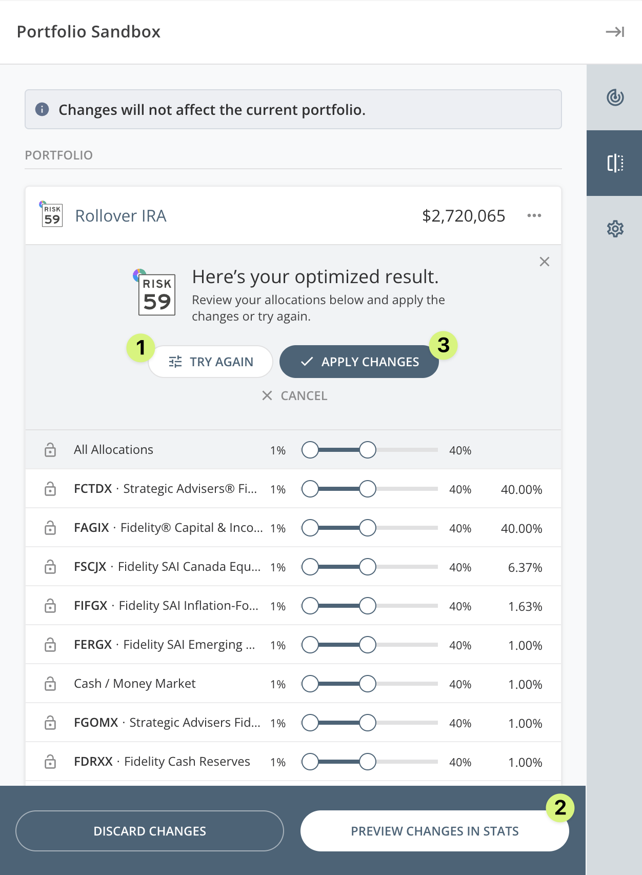 Optimize a Portfolio Using the Optimizer Tool
