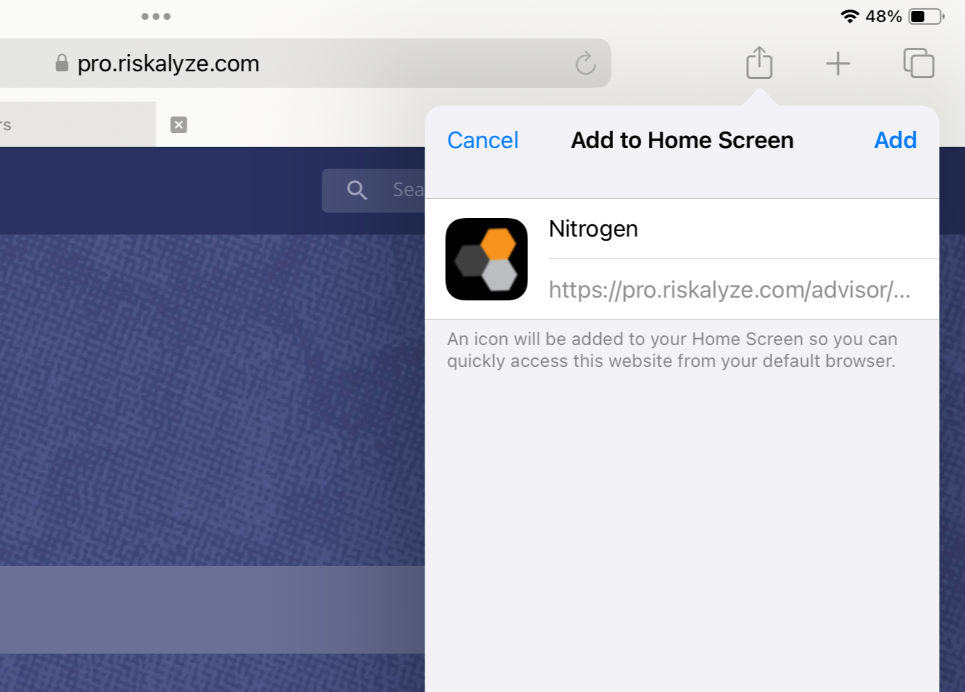 Using Nitrogen on iPad and Android Tablets