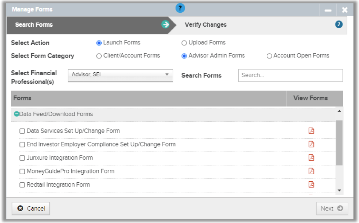 Set Up the SEI Data Feed